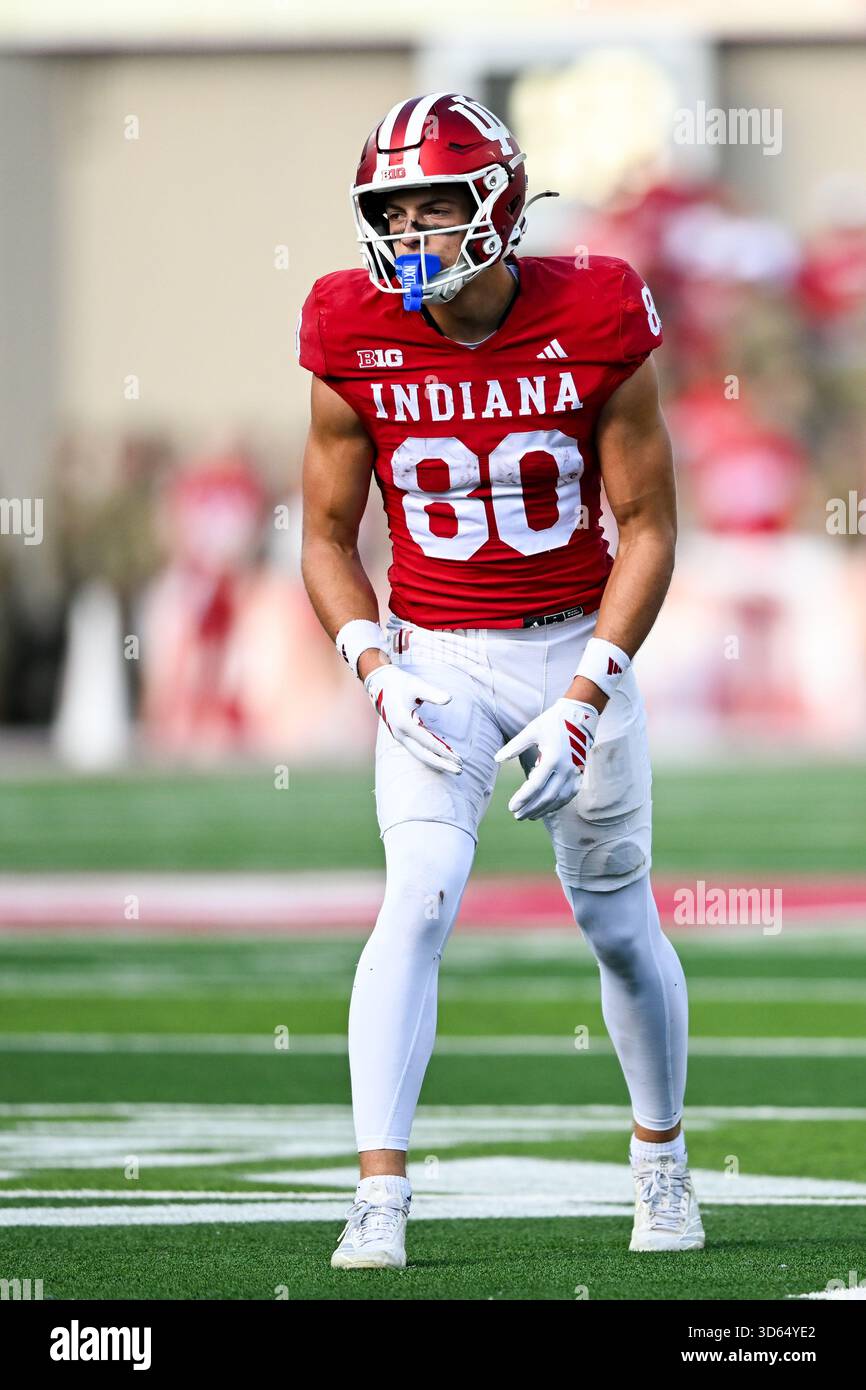 BLOOMINGTON, IN - NOVEMBER 15: Indiana Hoosiers WR Charlie Becker (80 ...