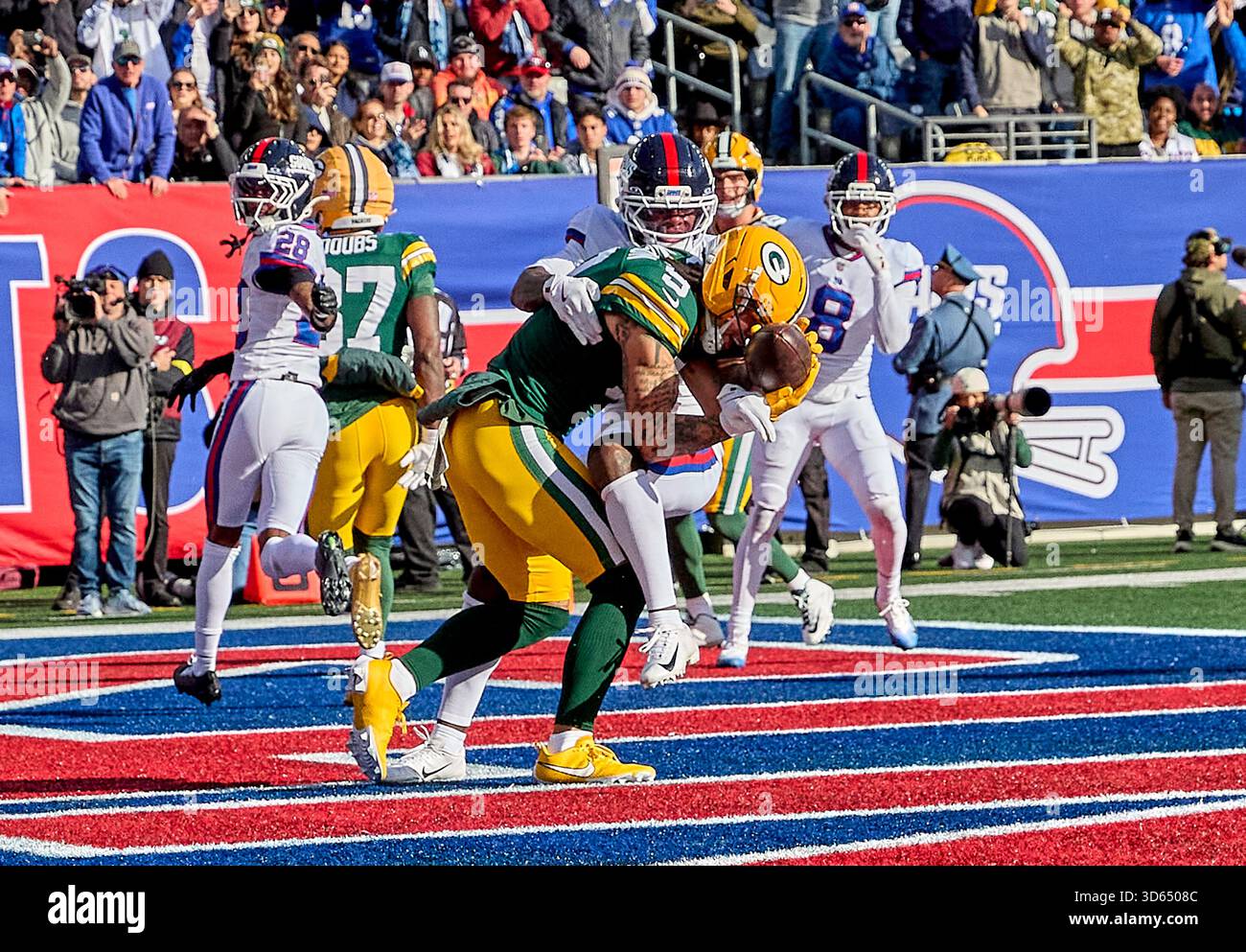 Green Bay Packers wide receiver Christian Watson (9) catches a pass for ...
