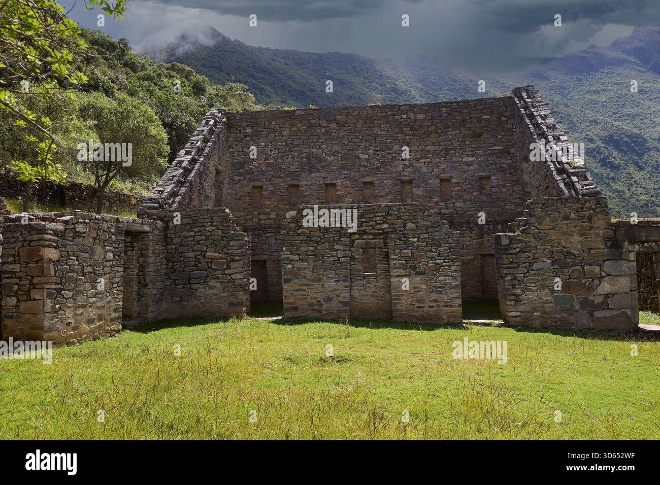Choquequirao is an archaeological site located in the Andes Mountains ...
