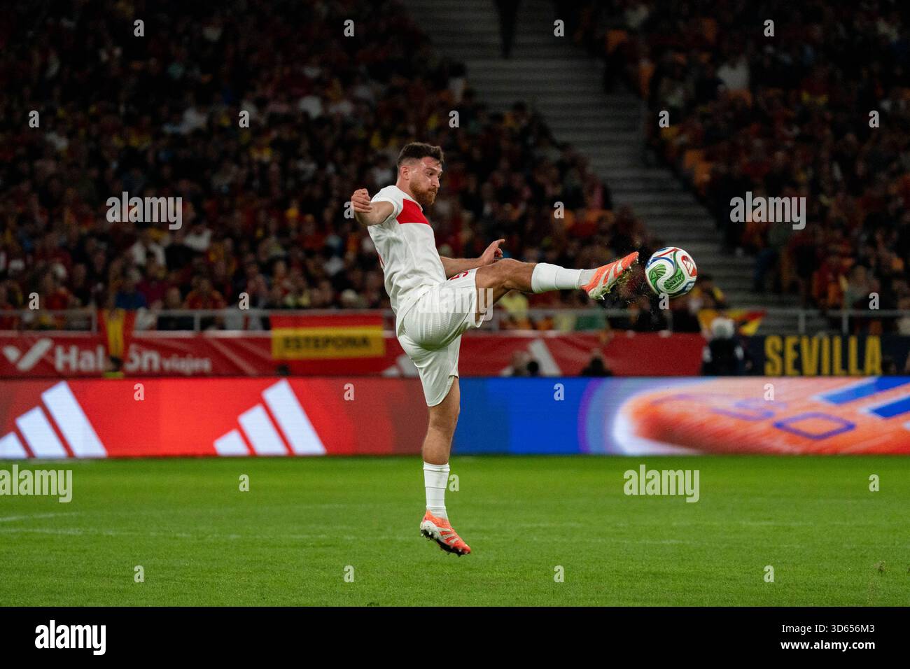 Salih Ozcan (Turkey N5) controls a high ball during the UEFA World Cup ...