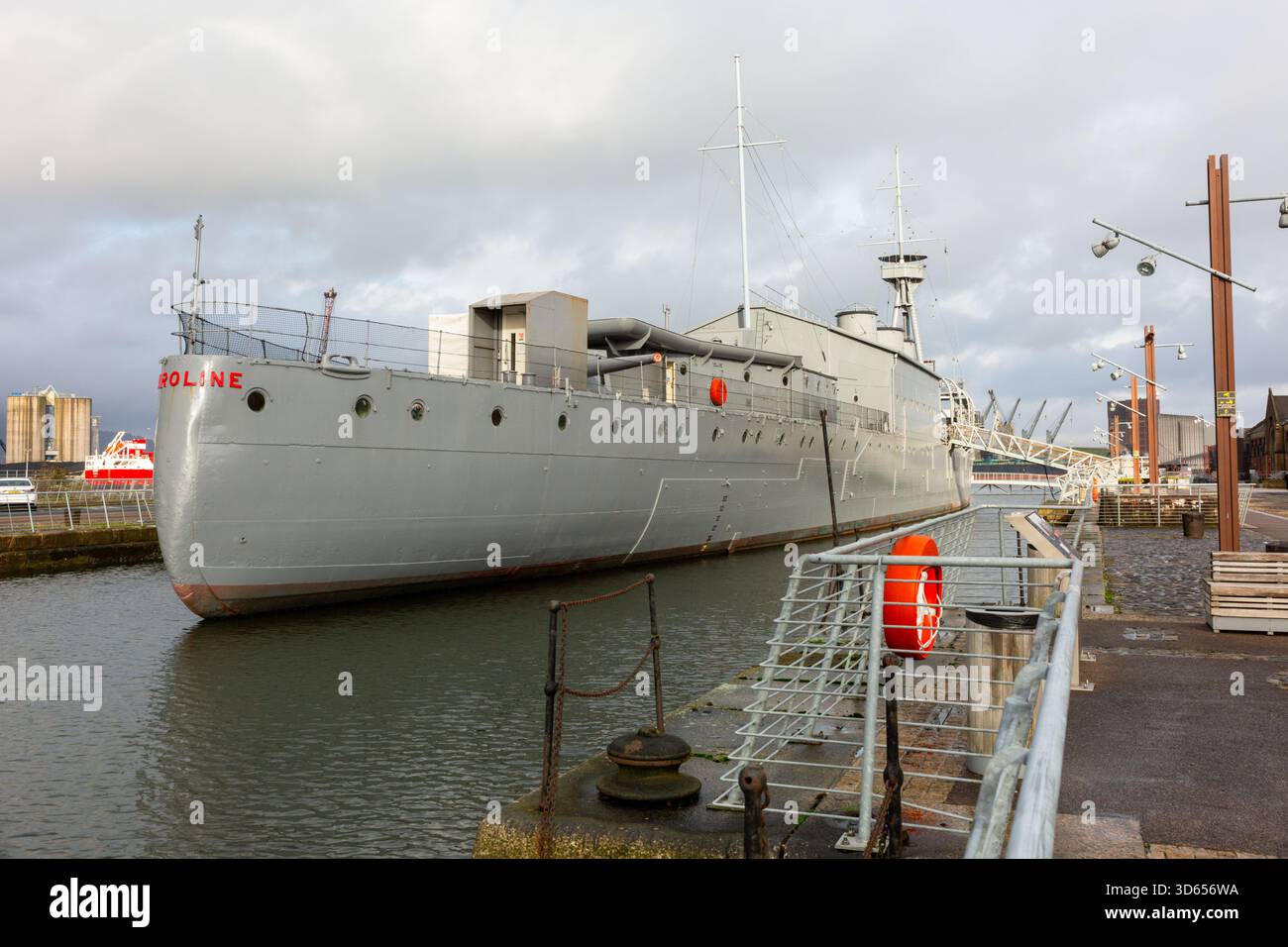 The second oldest ship in royal navy service hms caroline hi-res stock ...