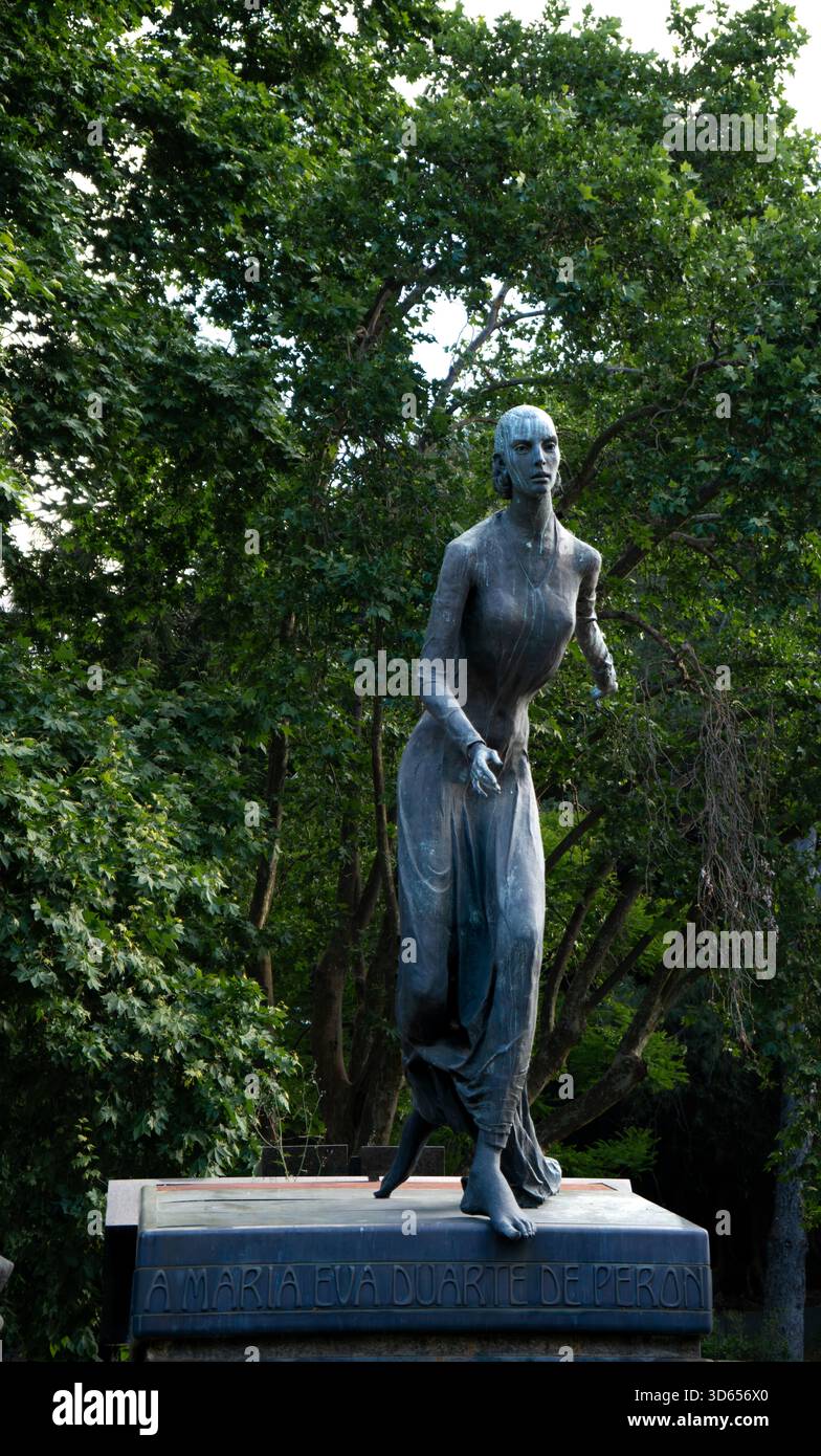Eva Peron Monument Surrounded by Trees Stock Photo - Alamy