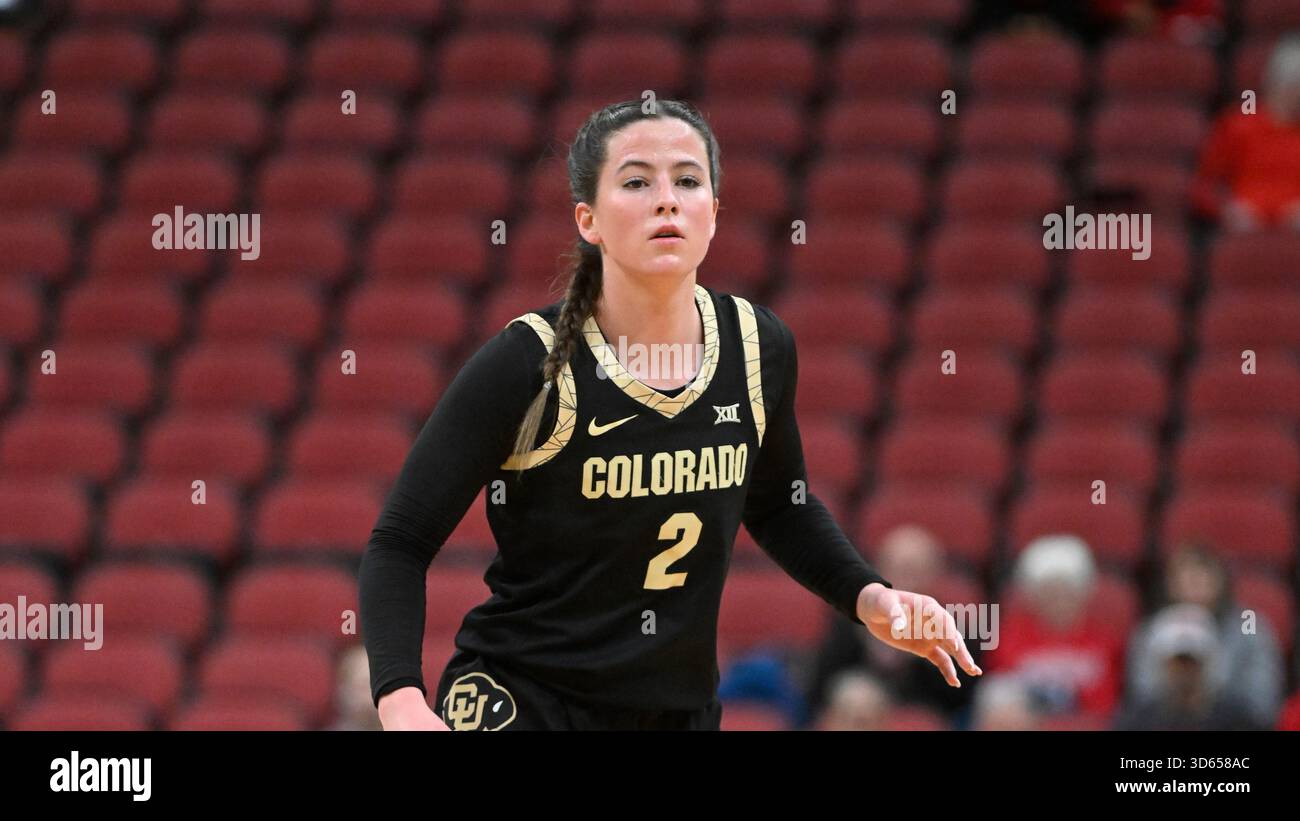 Colorado guard Kennedy Sanders (2) plays Louisville during an NCAA ...