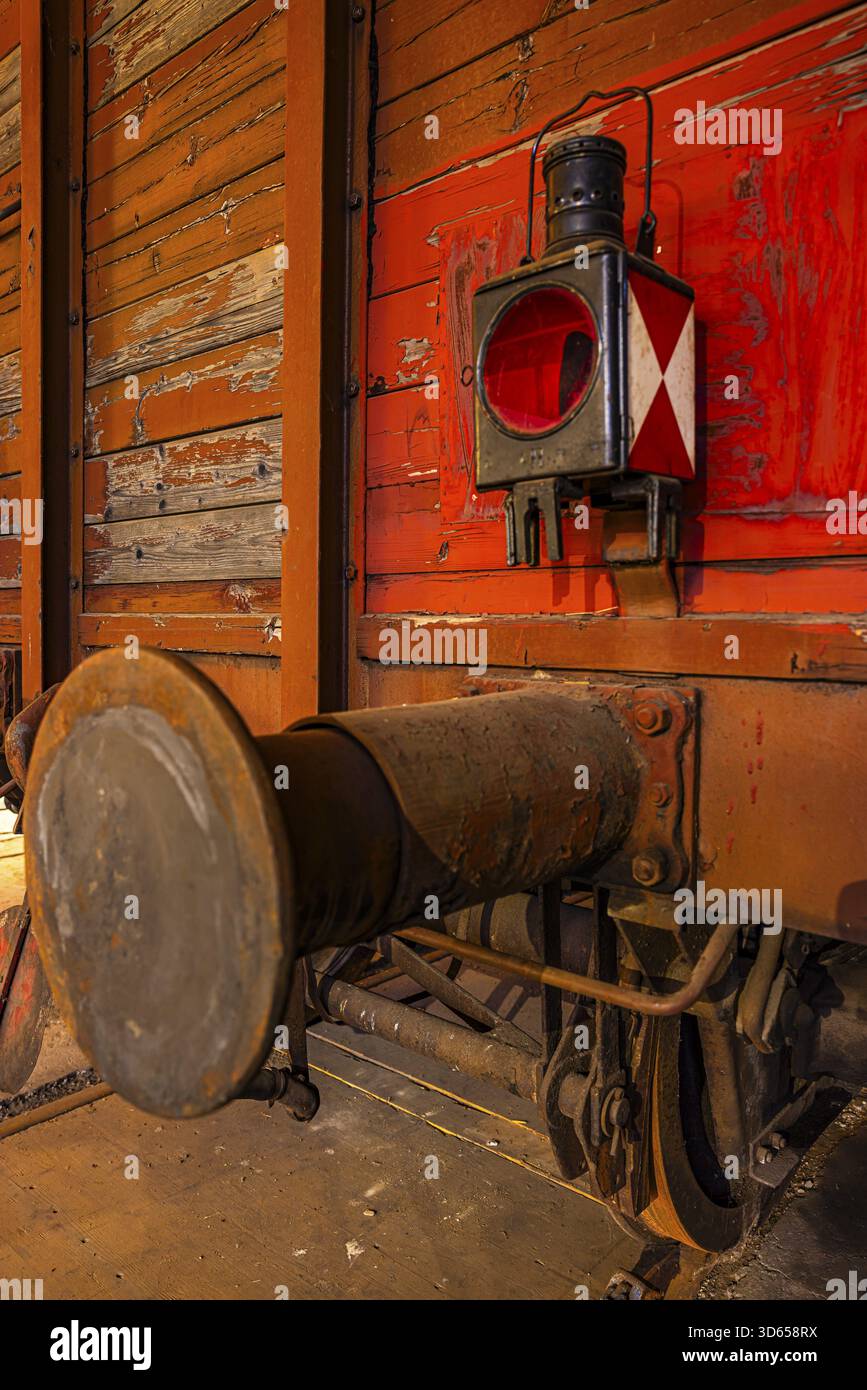 Freight train tail light hi-res stock photography and images - Alamy