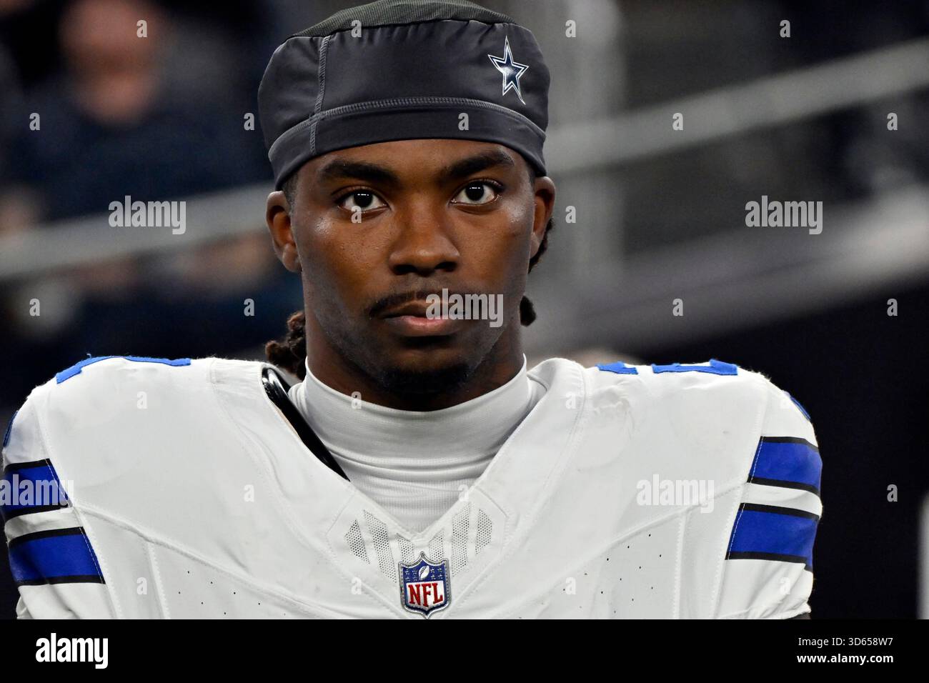 Dallas Cowboys cornerback Caelen Carson looks on during the national ...