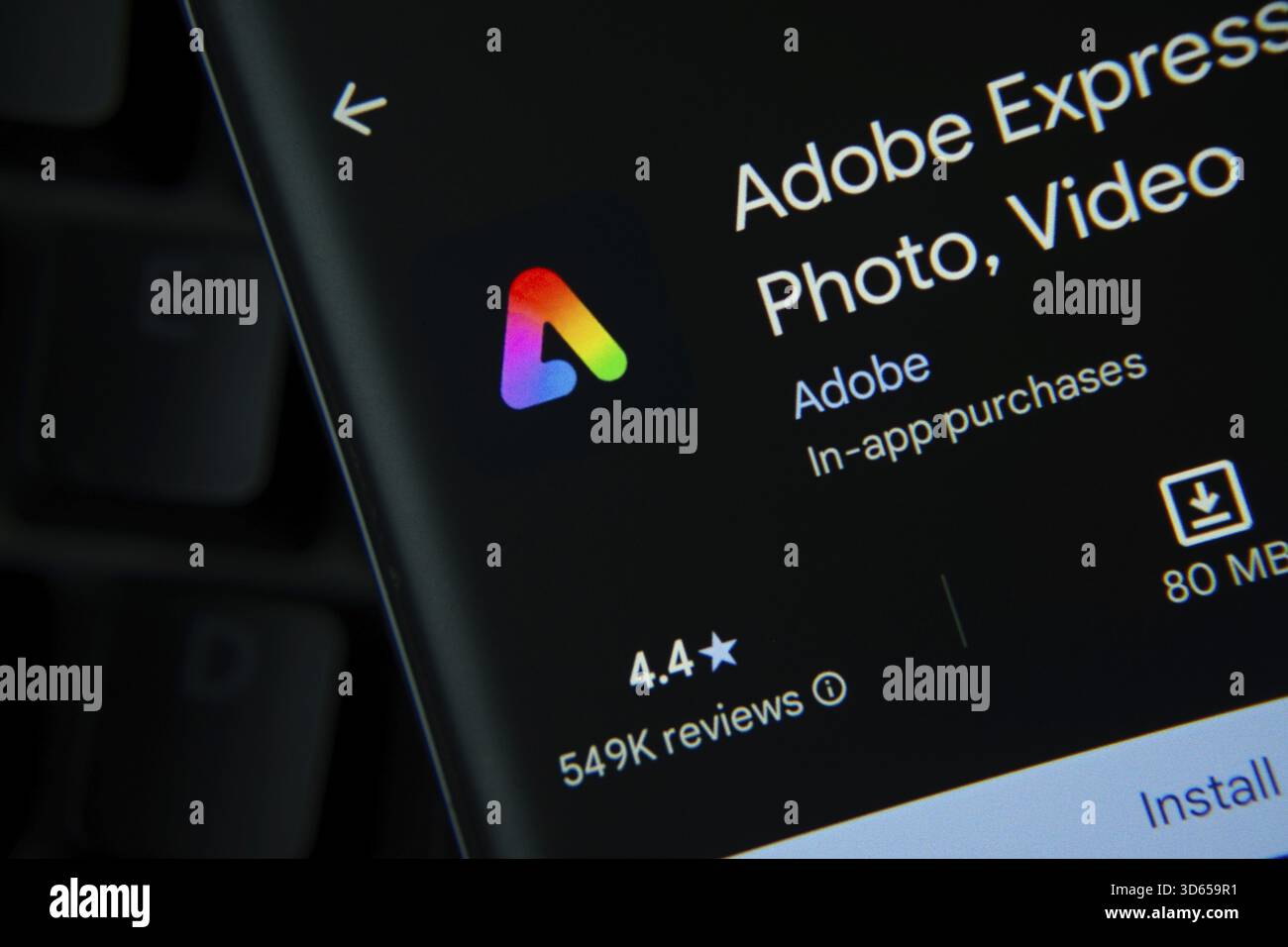 Adobe express logo displayed hi-res stock photography and images - Alamy