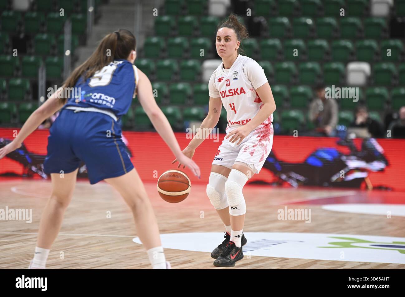 Tijana Raca (CYP) and Julia Niemojewska (POL) during the Women's ...