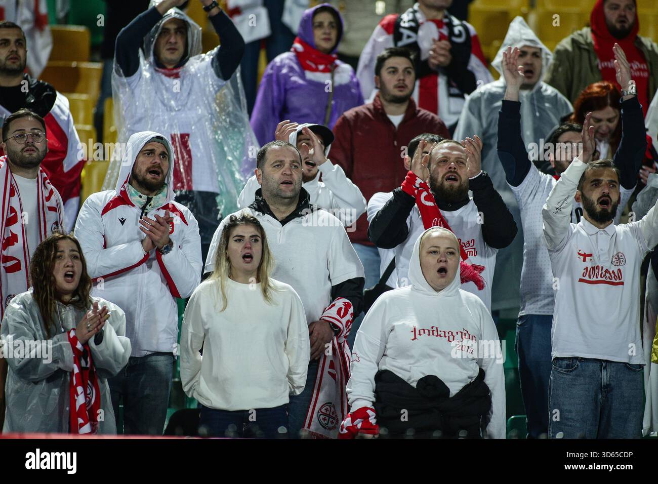 Sofia, Bulgaria. 18th Nov, 2025. Georgia's fans during the FIFA World ...
