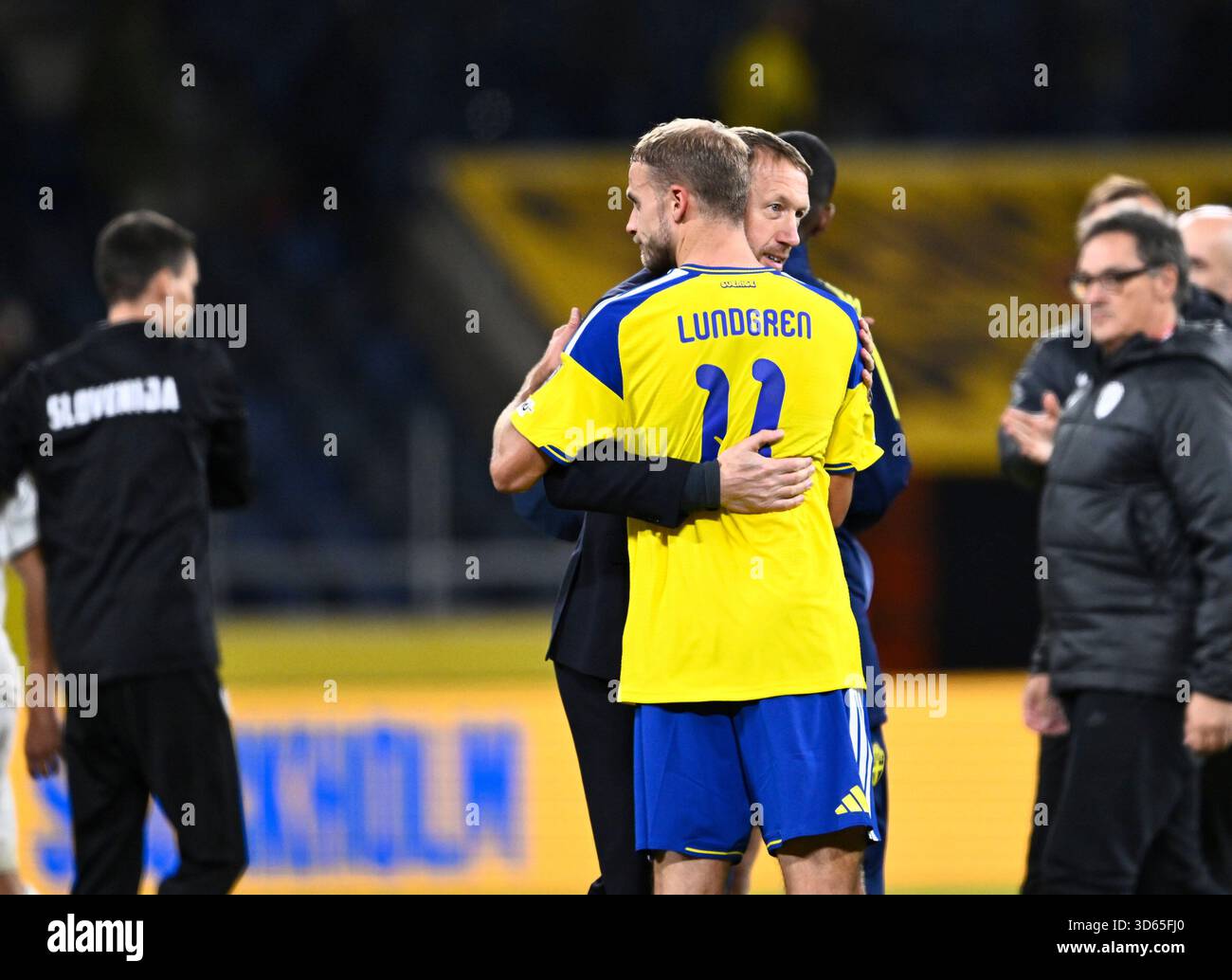 Swedish head coach Graham Potter and Gustav Lundgren, back to the ...