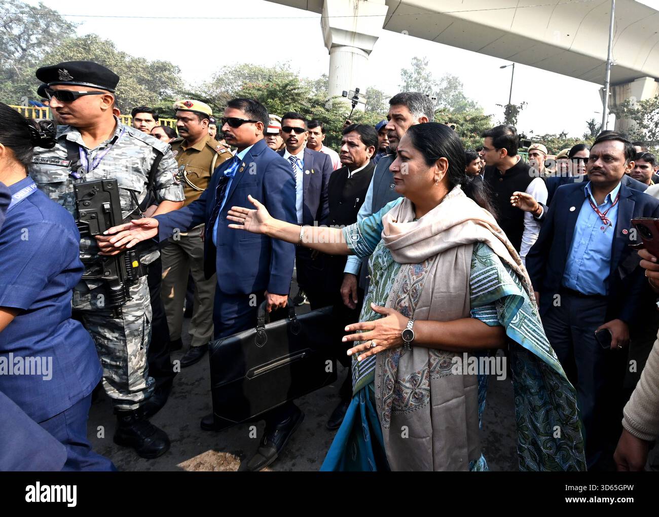 NEW DELHI, INDIA - NOVEMBER 18: Delhi Chief Minister Rekha Gupta ...