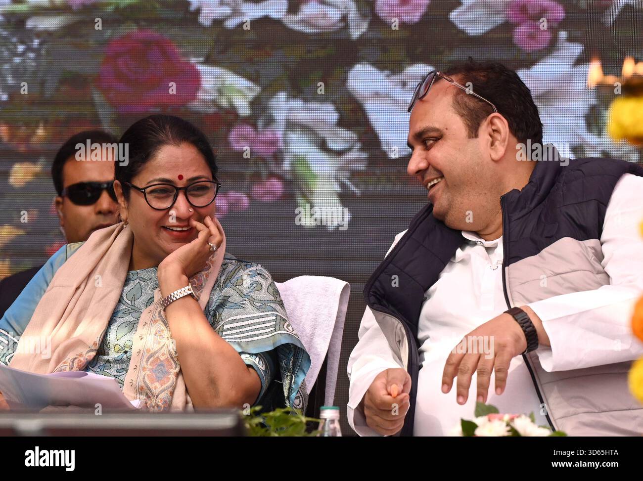 NEW DELHI, INDIA - NOVEMBER 18: Delhi Chief Minister Rekha Gupta and ...