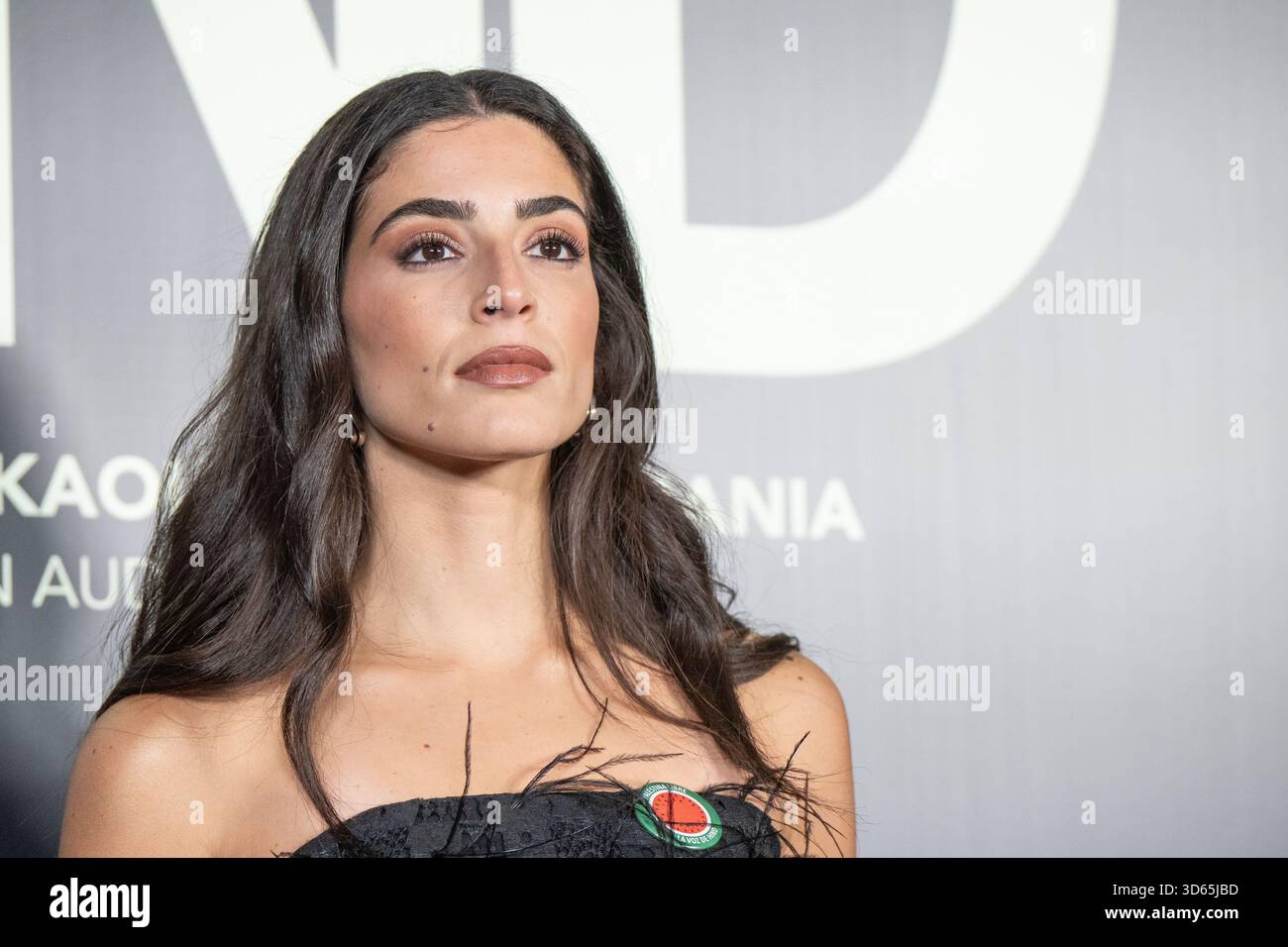 Saja Kilani poses during the premiere for the film 'La Voz de Hind', at ...