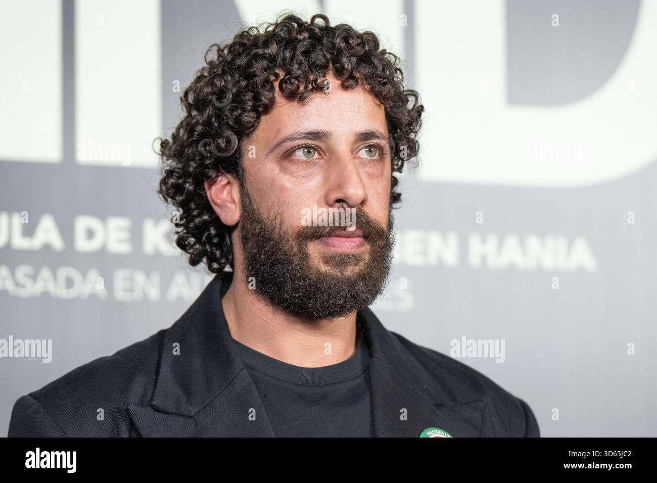 Motaz Malhees poses during the premiere for the film 'La Voz de Hind ...