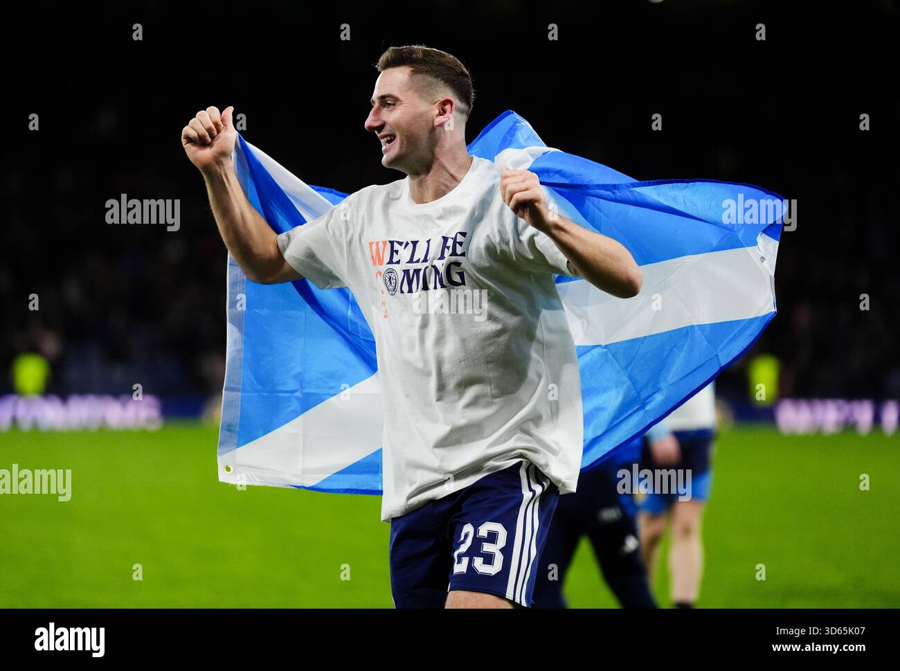 Scotland's Kenny McLean celebrates after his side qualified for the ...
