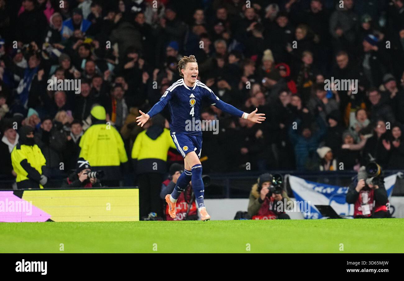 November 18 2025: Scott McTominay of Scotland celebrate during a World ...