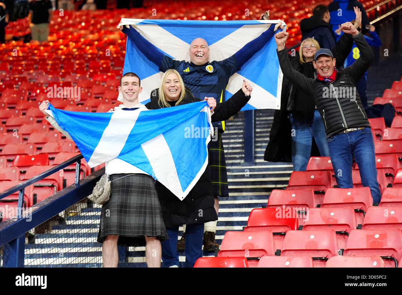 Scotland fans celebrate after they qualified for the 2026 World Cup ...