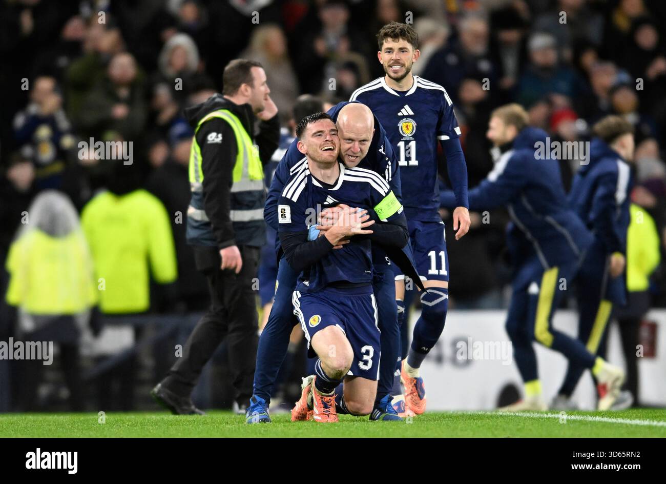Glasgow, Scotland, 18th November 2025. Andrew Robertson of Scotland and ...