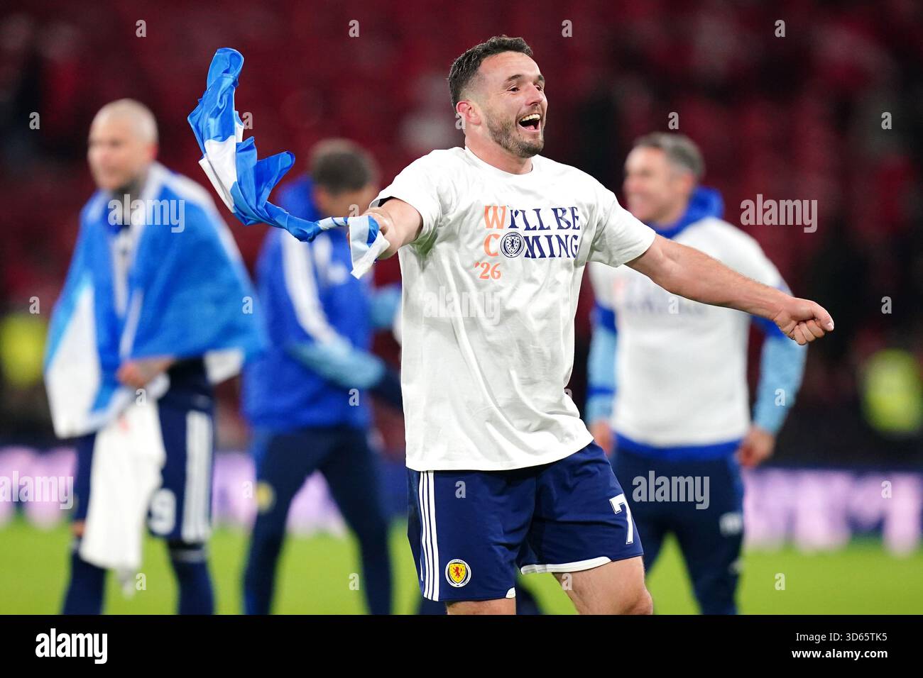 Scotland's John McGinn celebrates after qualifying for the 2026 World ...