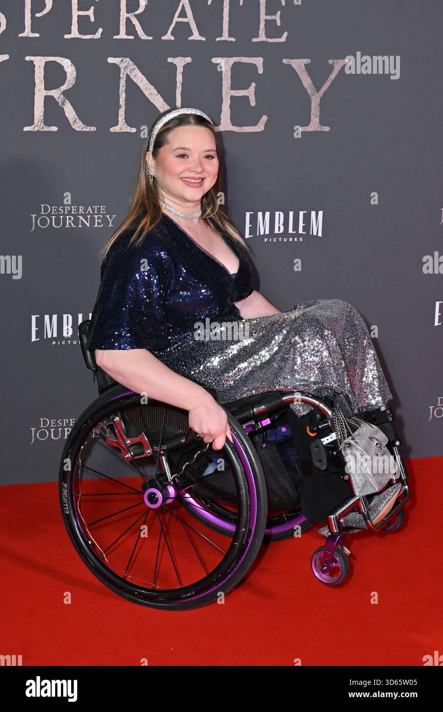 London, UK - 18th November 2025 Amy Pohl at UK Premiere of Desperate ...