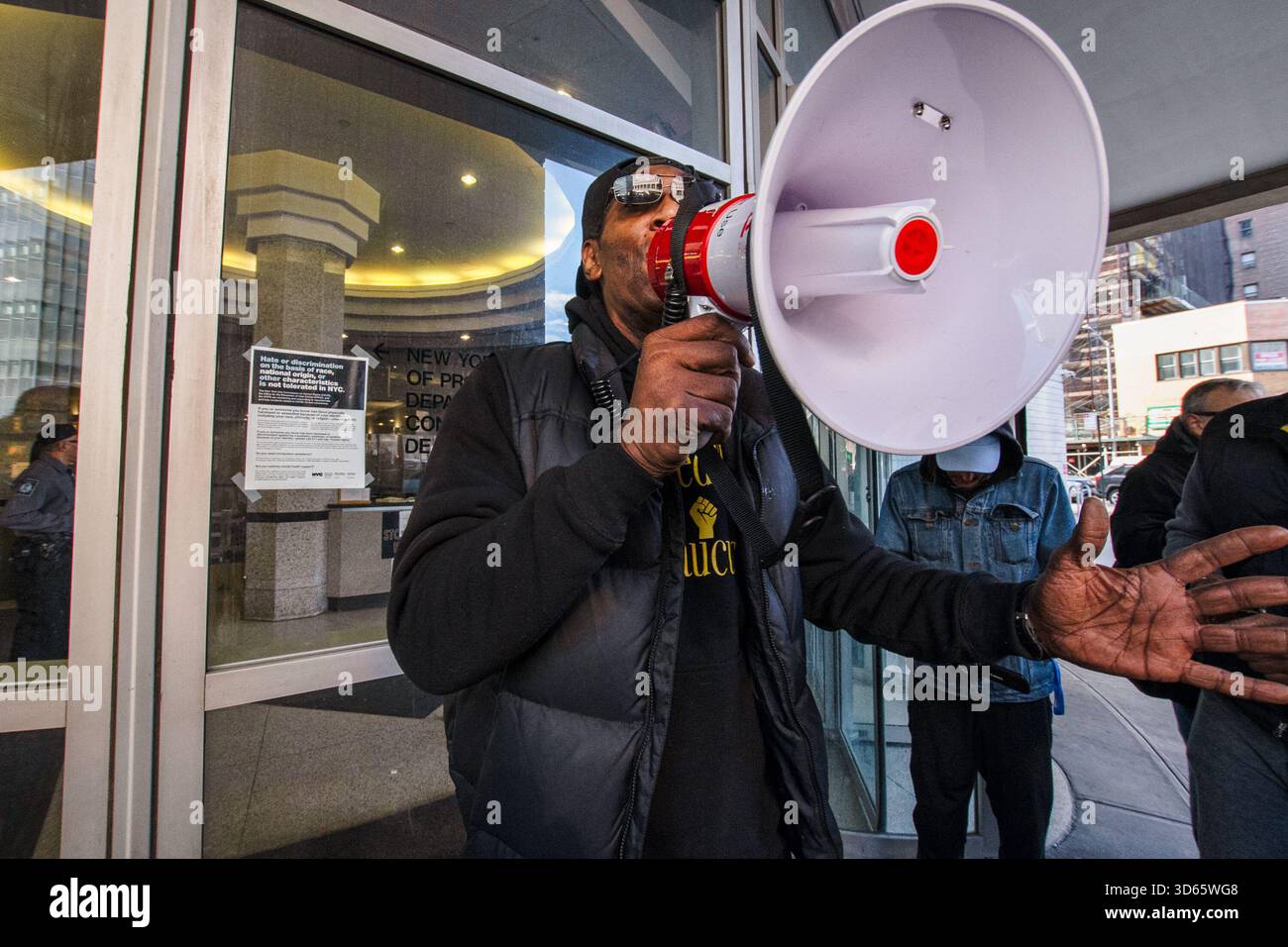 Donald Curtis of the organization Unified Black Caucus and march to the ...