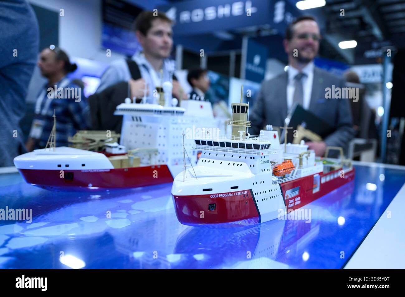 Models of the Polar icebreakers are seen at the Davie Shipbuilding ...