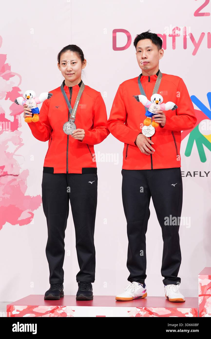 Tian Jiping & Wang Yutong (CHN), NOVEMBER 18, 2025 - Table Tennis : Mix ...