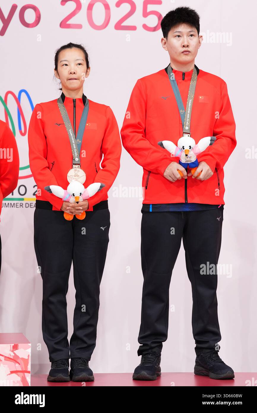 Niu Zeming & Sun Boyao (CHN), NOVEMBER 18, 2025 - Table Tennis : Mix ...