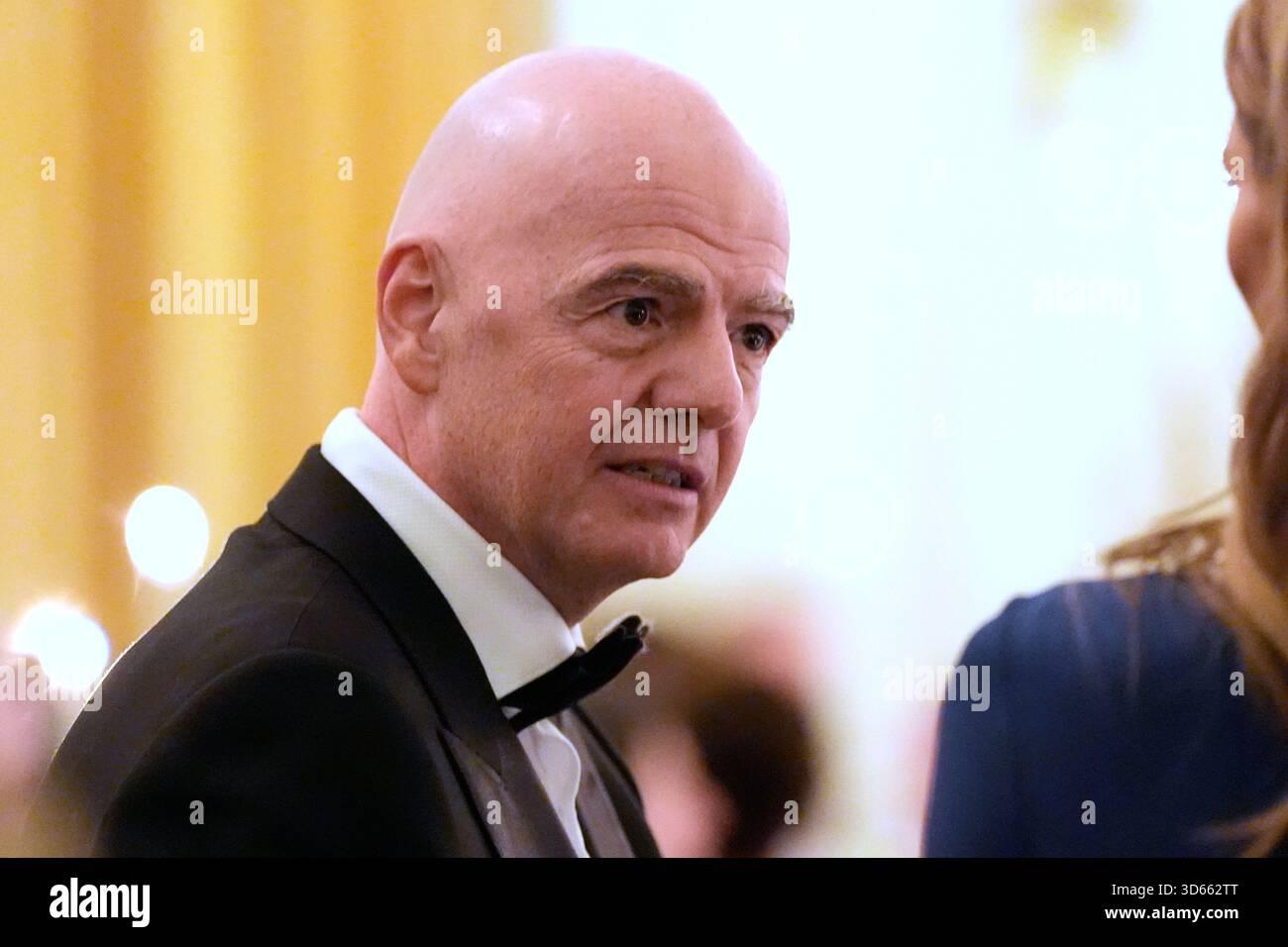 FIFA President Gianni Infantino arrives for a dinner with President ...