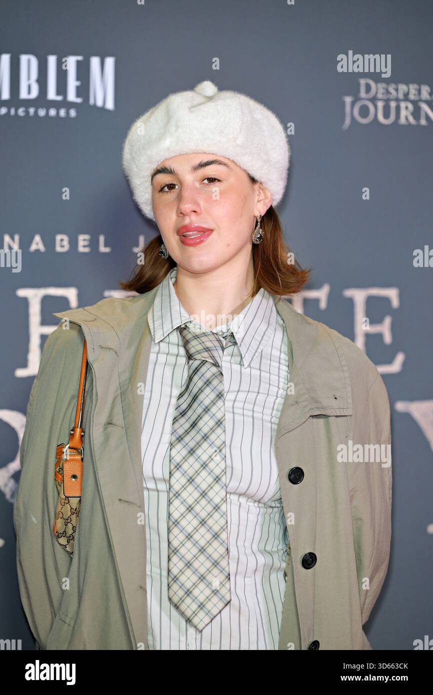 LONDON, ENGLAND: 18th November 2025: Ava Hirons at the London Premiere ...
