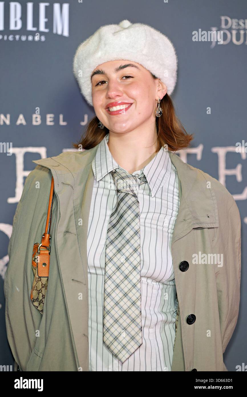 LONDON, UK. 18th Nov, 2025. Ava Hirons at the London Premiere of ...
