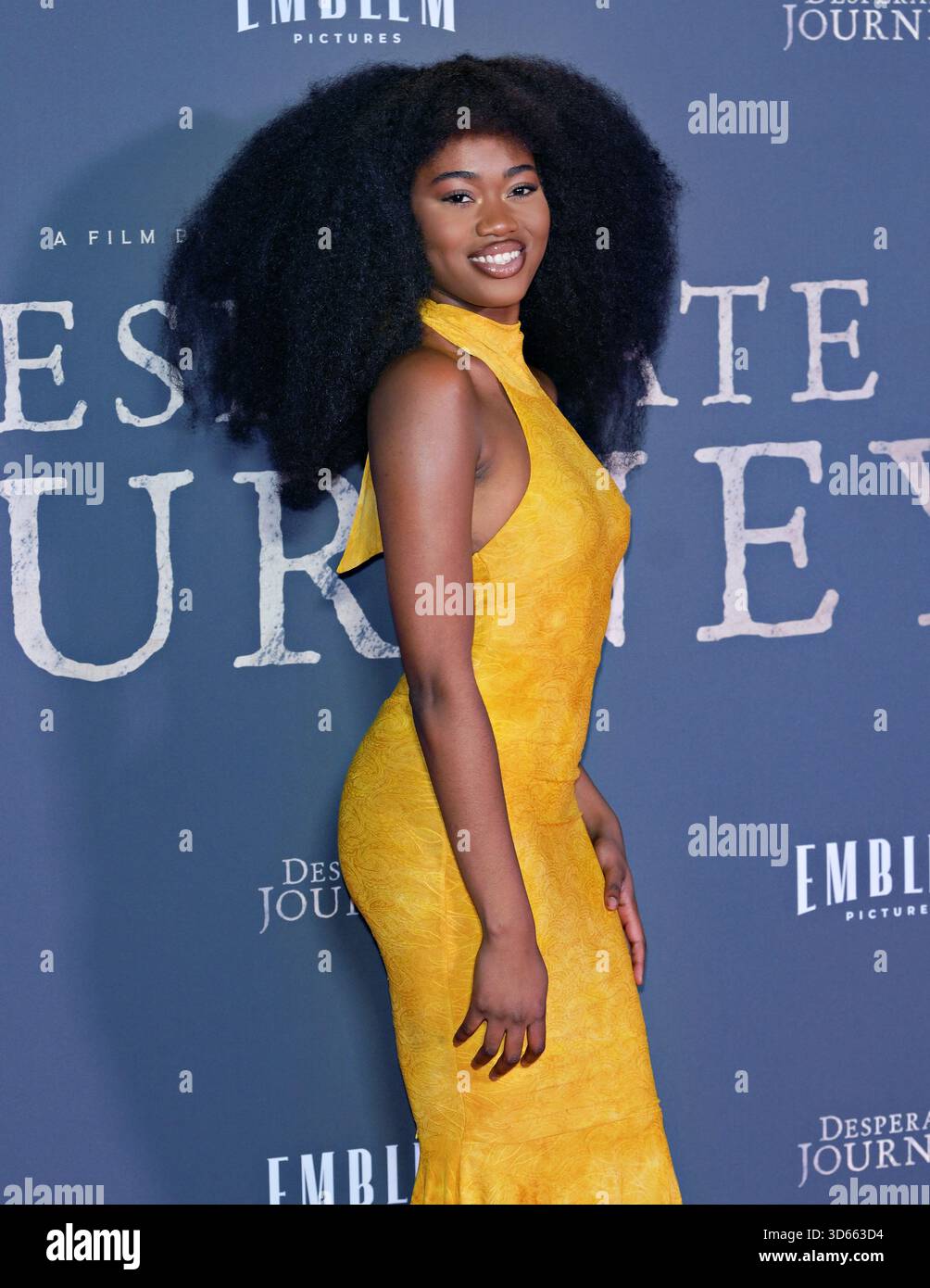 LONDON, ENGLAND: 18th November 2025: Athena Gilbert at the London ...