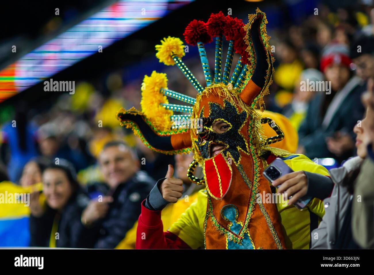 An Ecuador fan attends the friendly soccer match between Ecuador ...