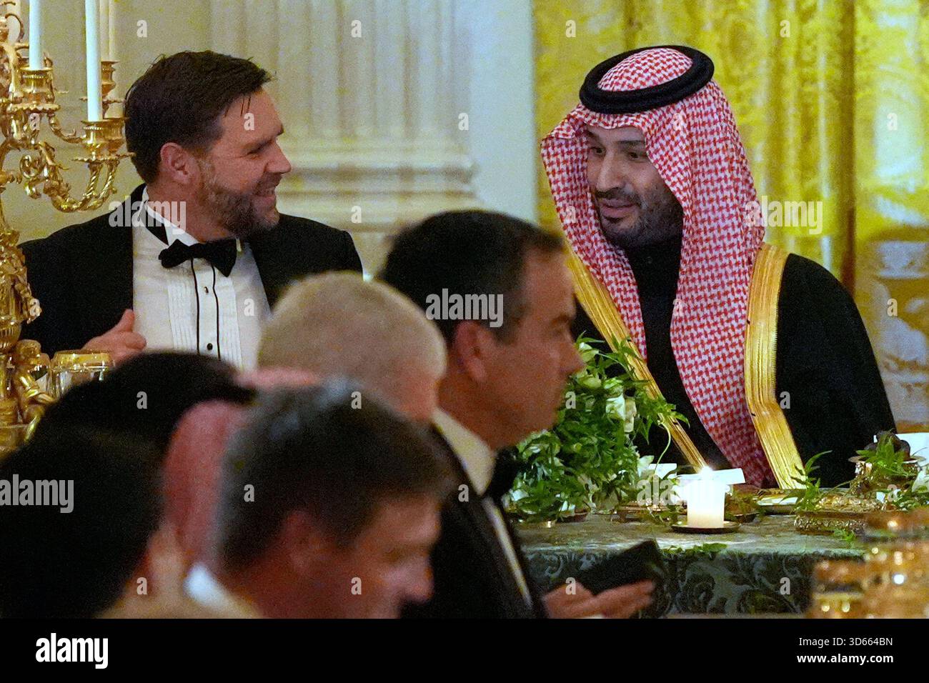 Saudi Arabia's Crown Prince Mohammed bin Salman talks with Vice ...