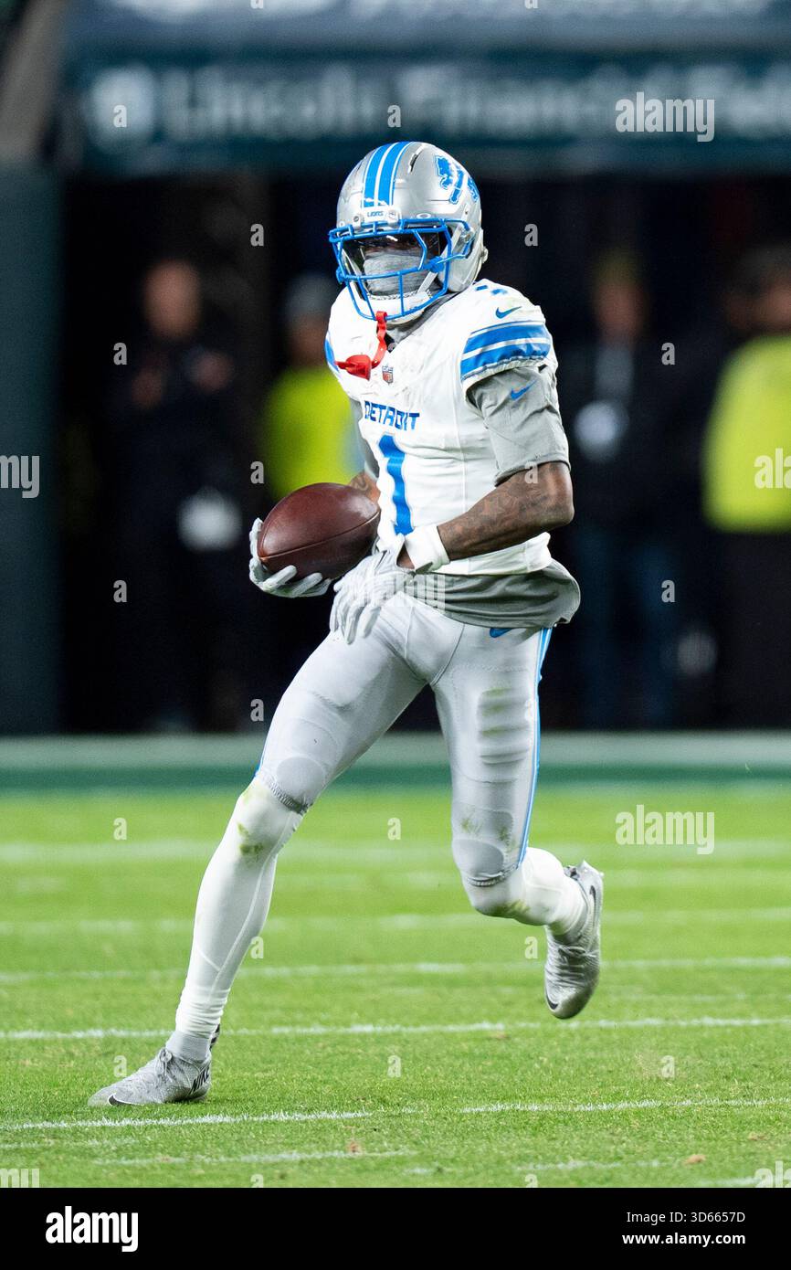 Detroit Lions wide receiver Jameson Williams in action during an NFL ...