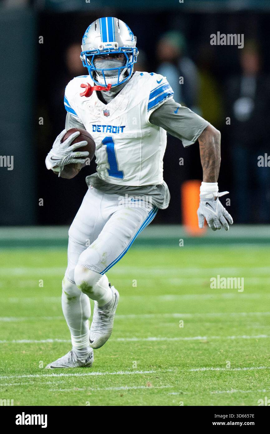 Detroit Lions wide receiver Jameson Williams in action during an NFL ...