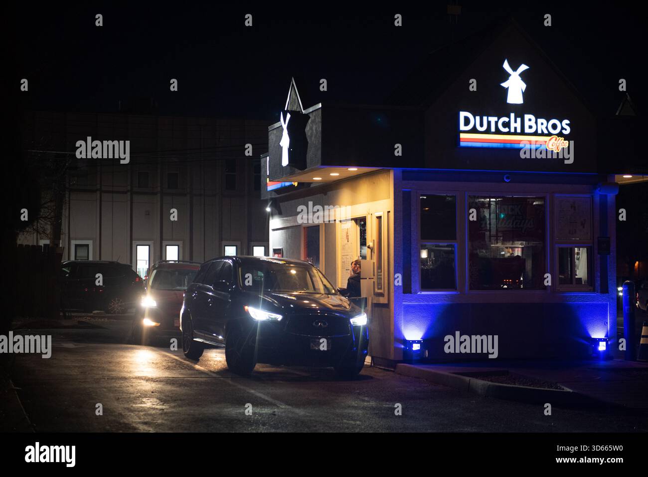 Views of Dutch Bros drive thru coffee shops in Colorado Springs ...