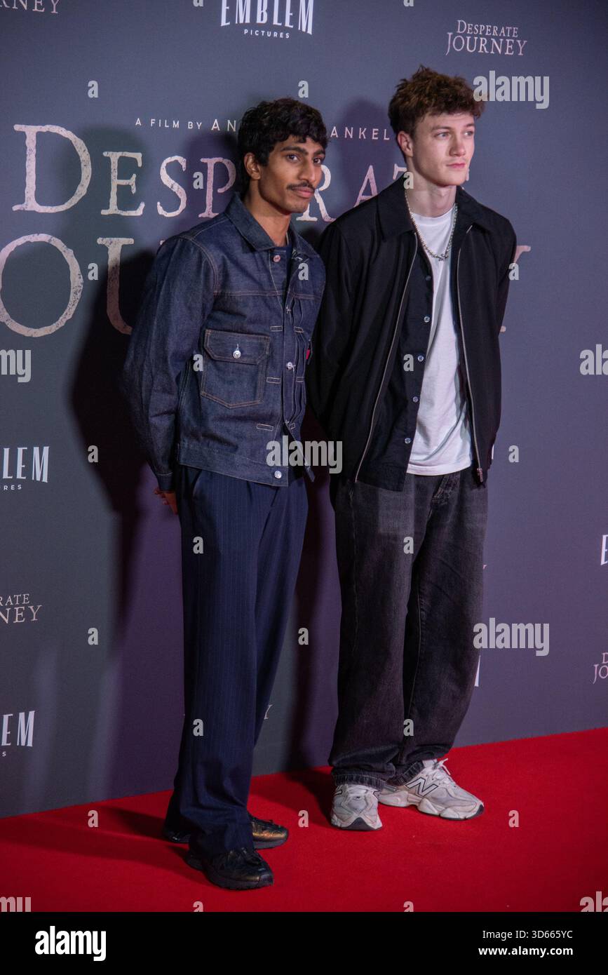 Noah Williams and guest attend the London Premiere of "Desperate ...