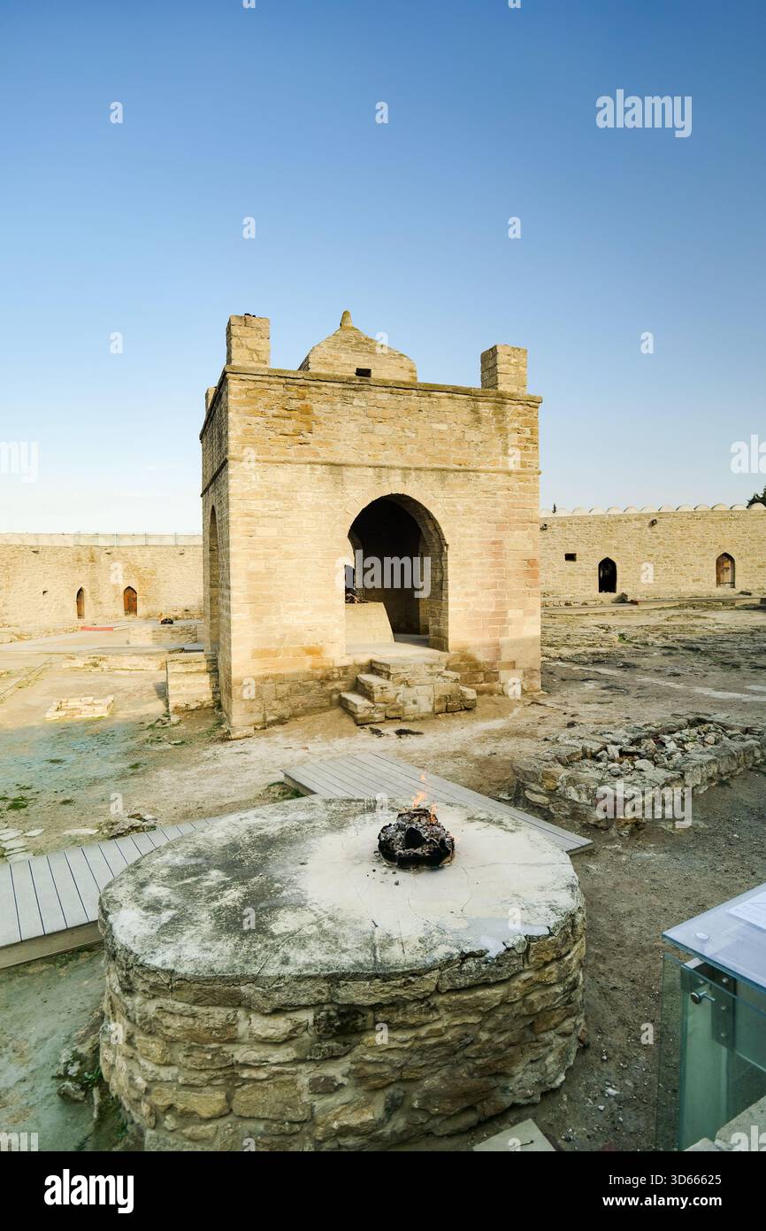 Fire temple in Baku, Ateshgah of Baku, in Azerbaijan. Landmark ...