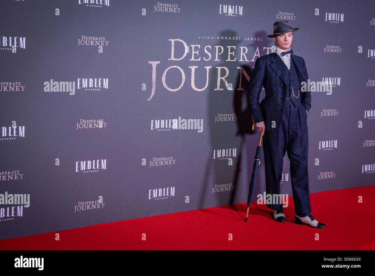 Zack Pinsent attends the London Premiere of "Desperate Journey" at ...