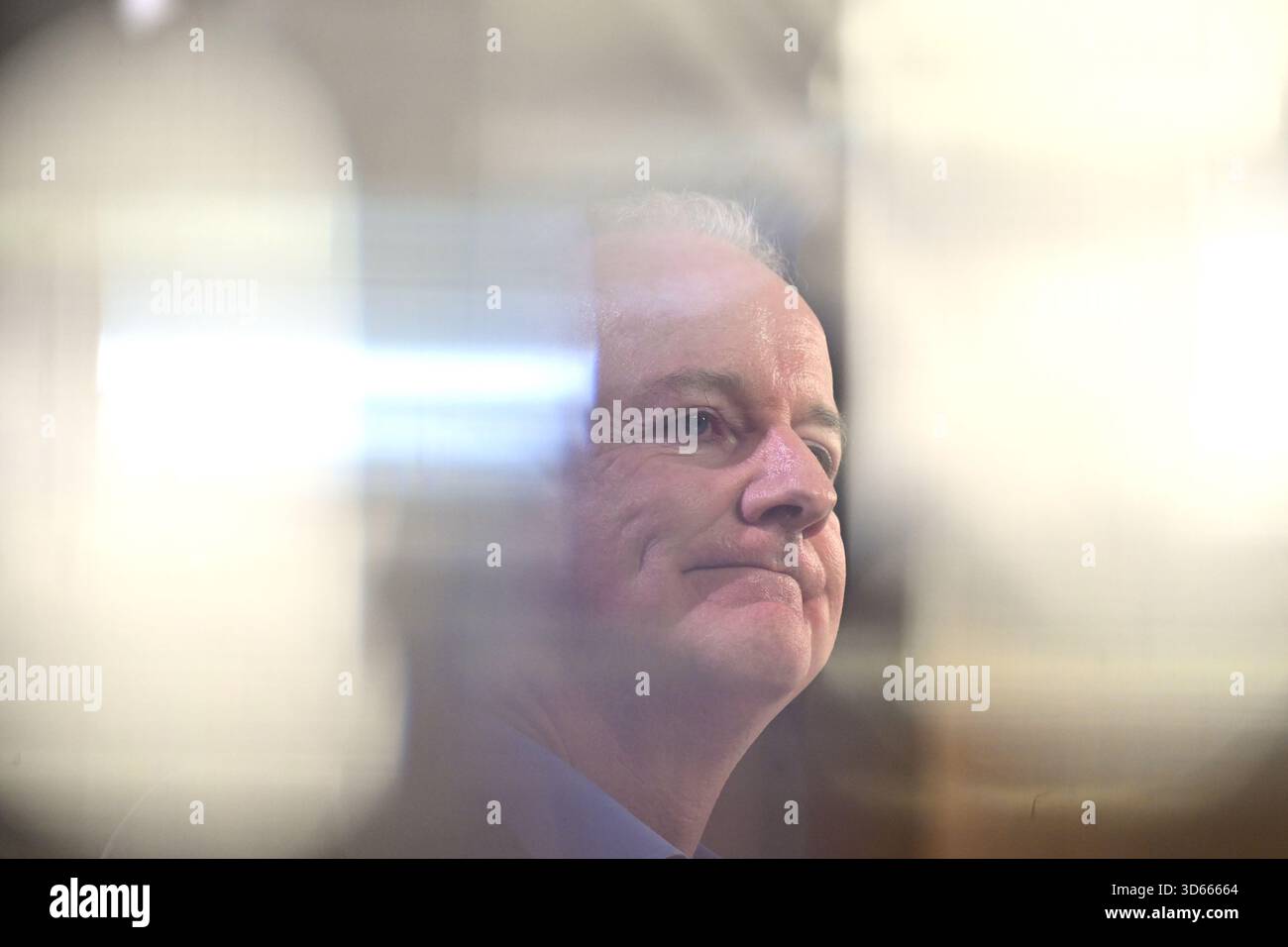 ABC managing director Hugh Marks addresses the National Press Club in ...