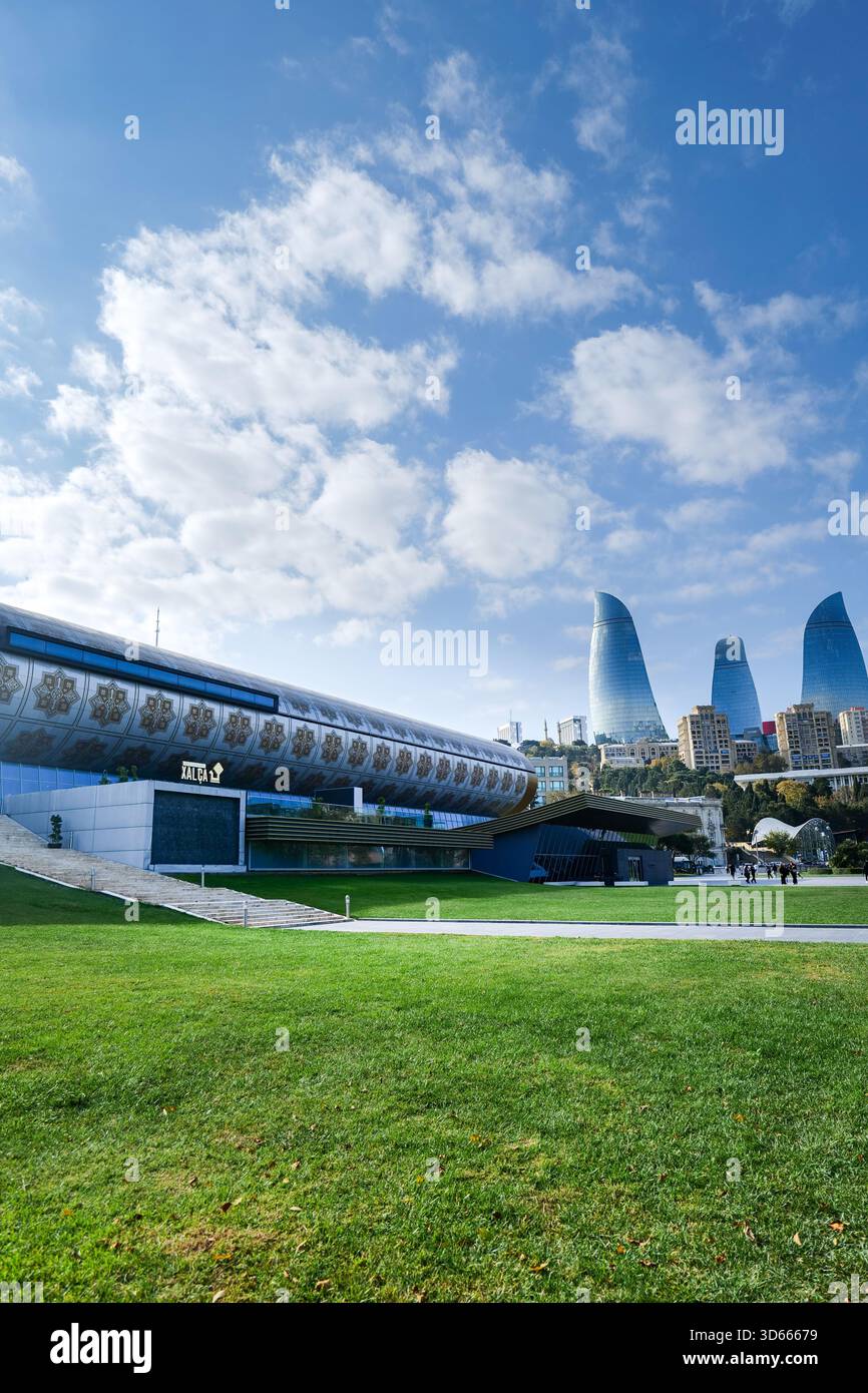 Baku, Azerbaijan - 11.01.2025: Baku carpet museum in the capital of ...