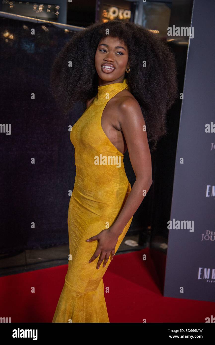 Athena Gilbert attends the London Premiere of "Desperate Journey" at ...