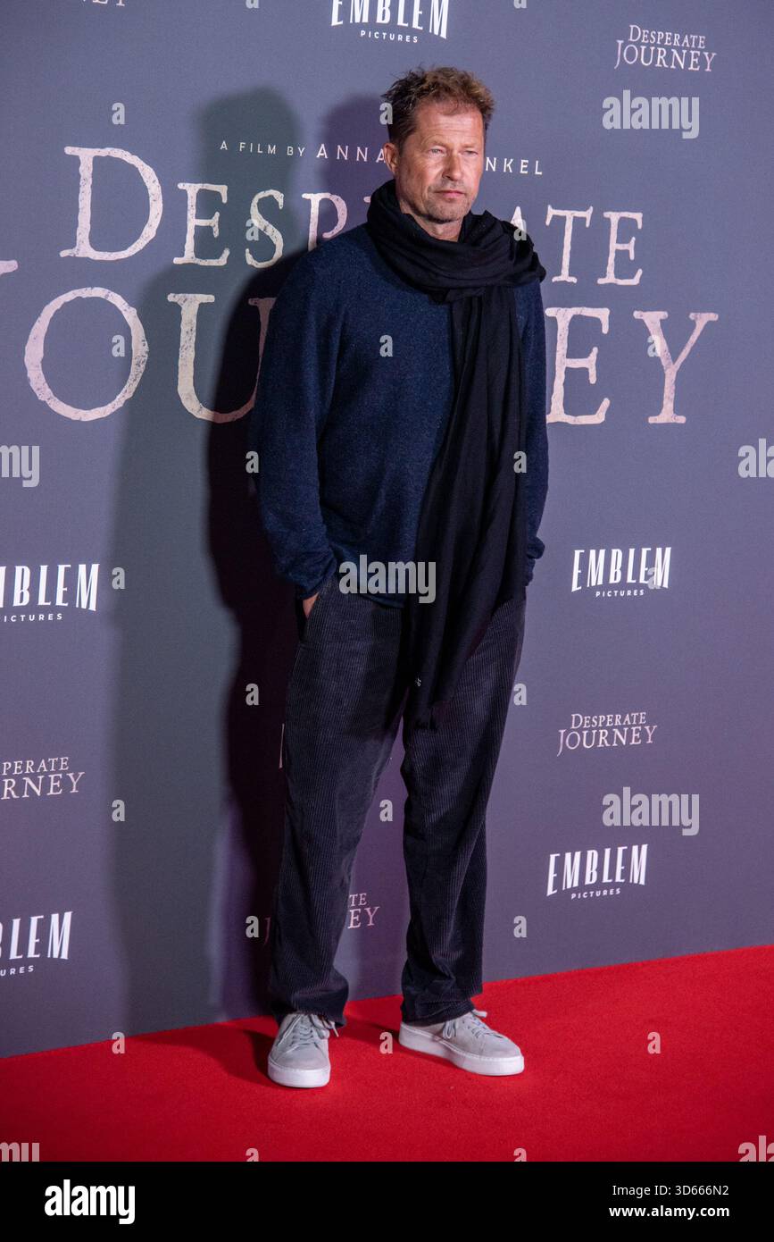 Til Schweiger attends the London Premiere of "Desperate Journey" at ...