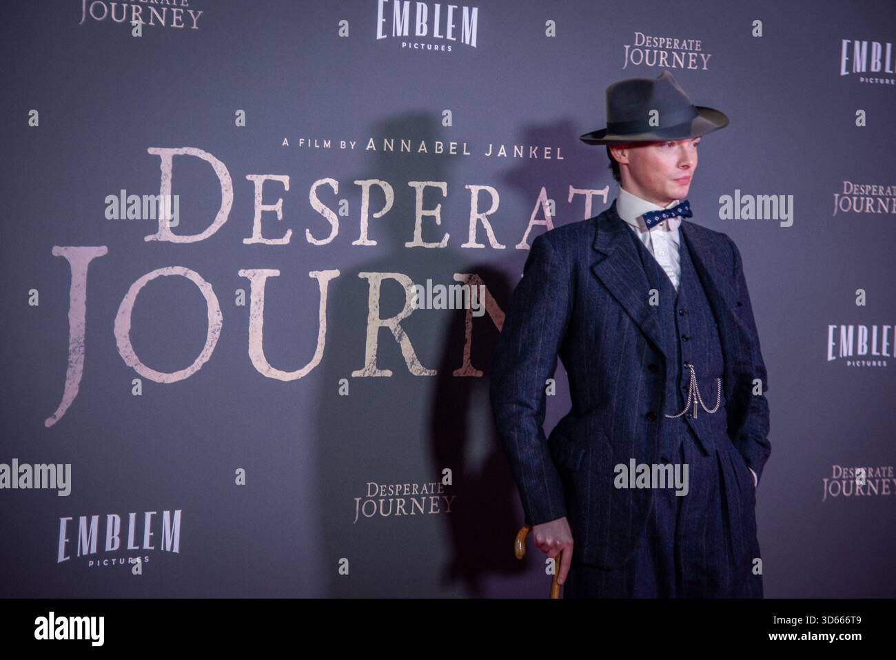 Zack Pinsent attends the London Premiere of "Desperate Journey" at ...