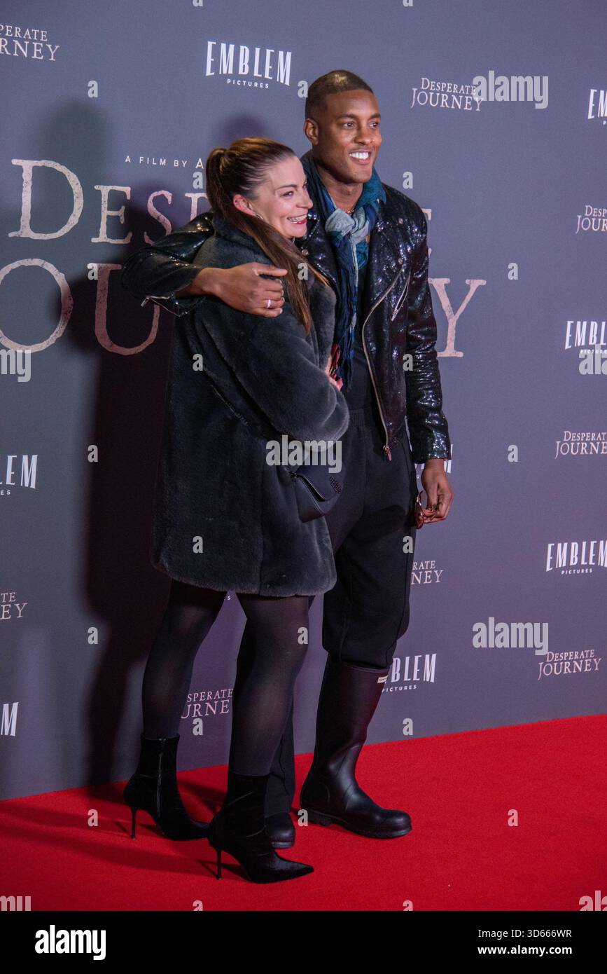 Stefan Pierre-Tomlin attends the London Premiere of "Desperate Journey ...