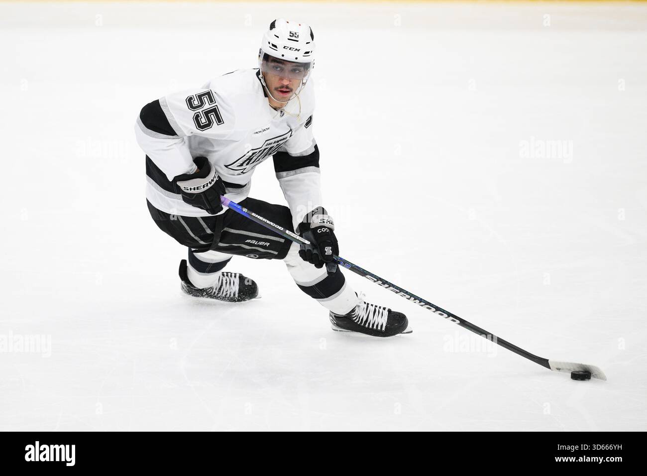 Los Angeles Kings right wing Quinton Byfield (55) in action during the ...