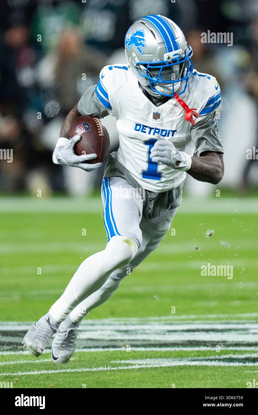 Detroit Lions wide receiver Jameson Williams in action during an NFL ...