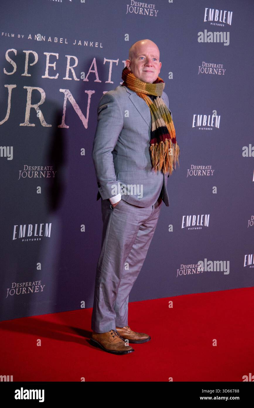 Richard Glover attends the London Premiere of "Desperate Journey" at ...