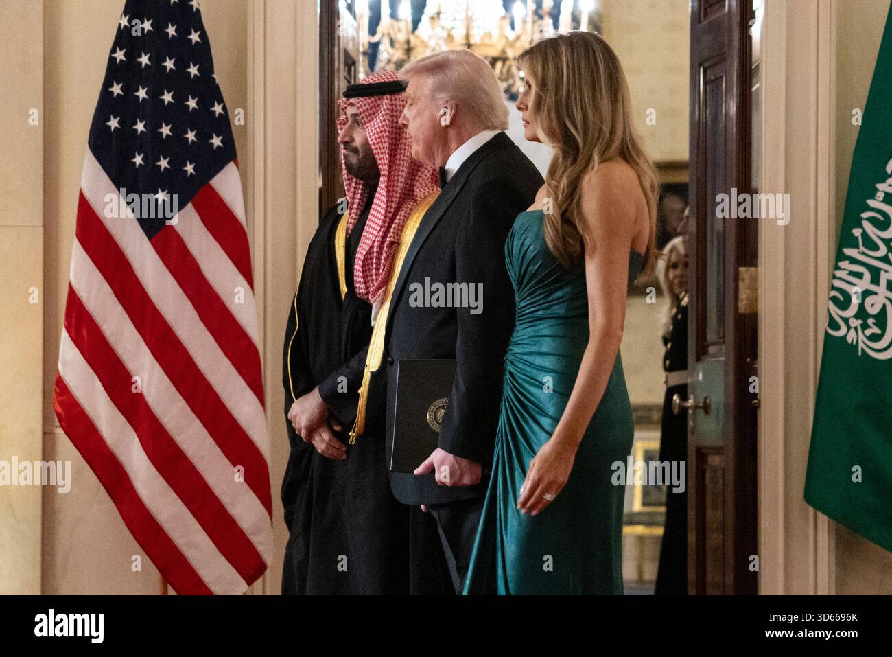 Saudi Arabian Crown Prince Mohammed bin Salman, President Donald Trump ...
