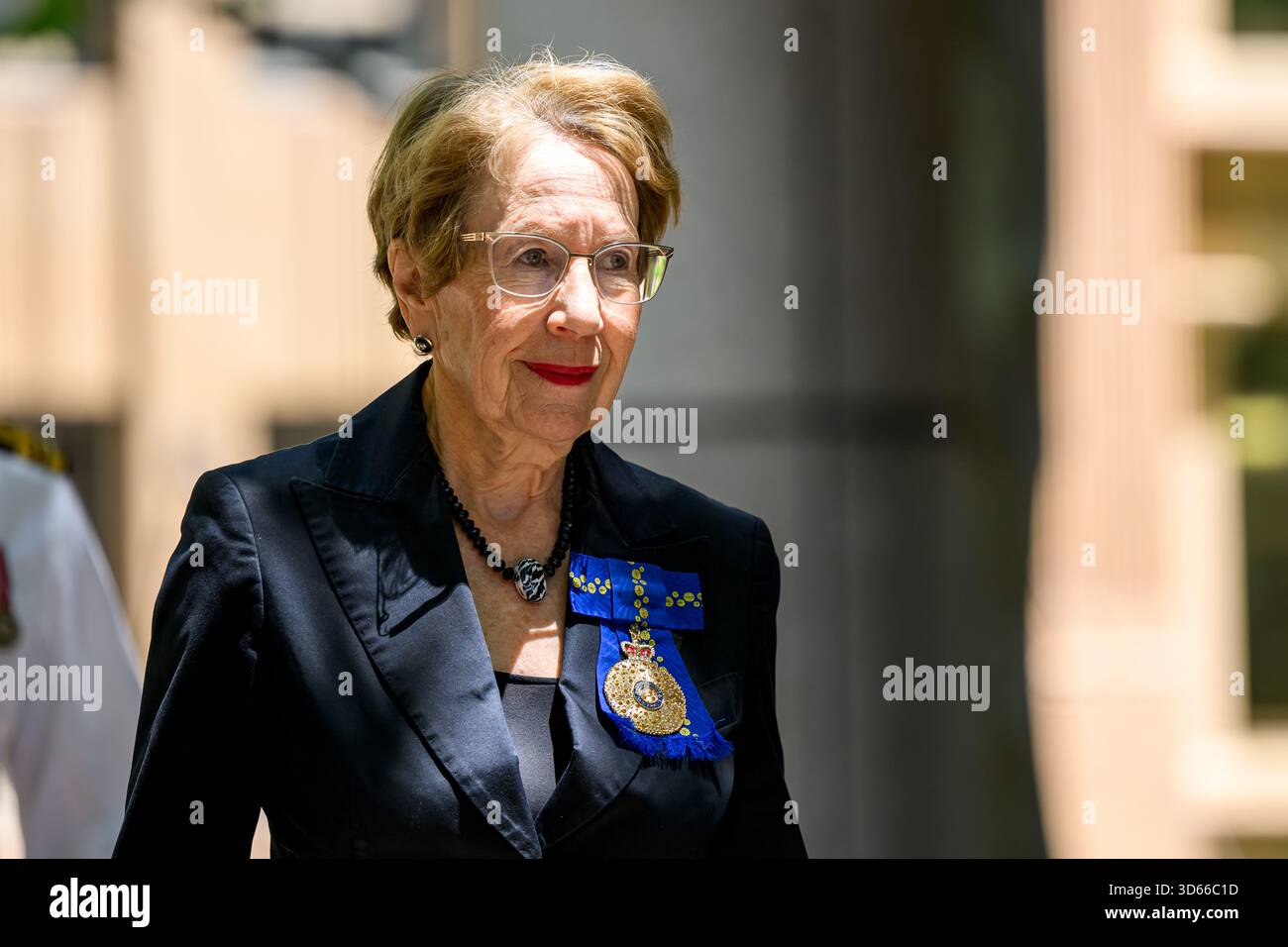 Governor of NSW Margaret Beazley arrives for the state funeral service ...